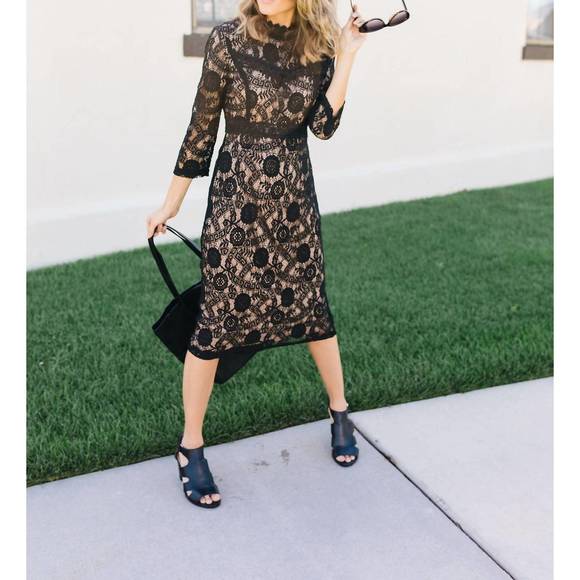 Polagram | Dresses | New Polagram Date Night Delight Lace Dress In ...